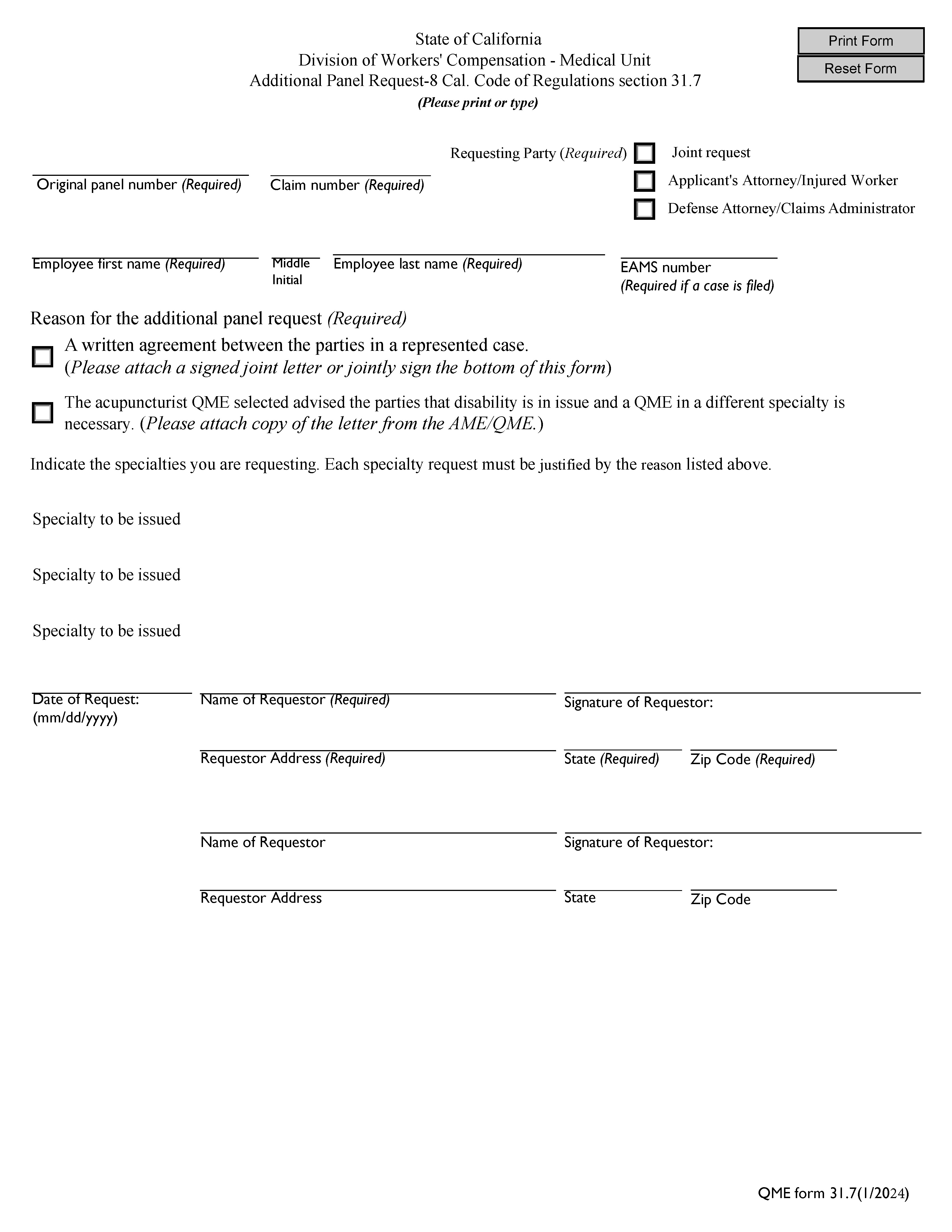 California Code of Regulations, Article 3, Section 31.7 - Obtaining ...